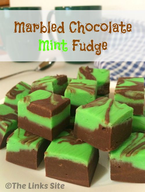 Marbled Chocolate Mint Fudge - The Links Site